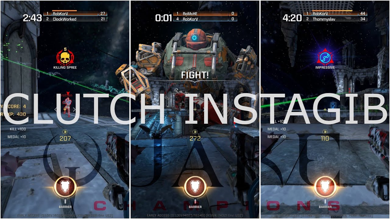 Clutch rails | InstaGib | Quake Champions - YouTube