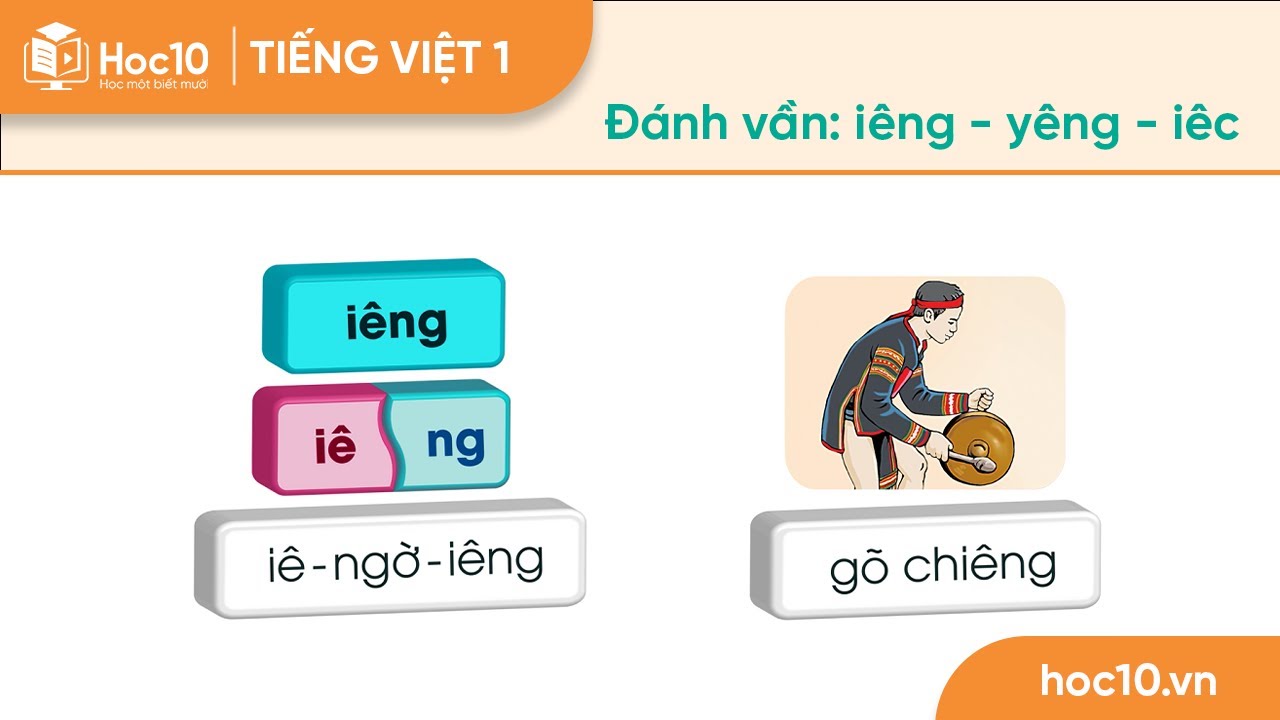 Đánh vần: iêng - yêng - iêc _ 1 - Tiếng Việt 1 | Hoc10 - YouTube