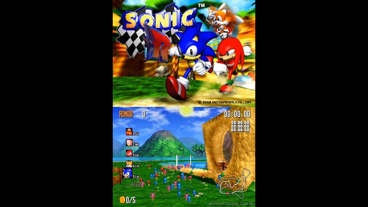 Sonic R - Saturn - 1997 - Flicky Appearances - YouTube