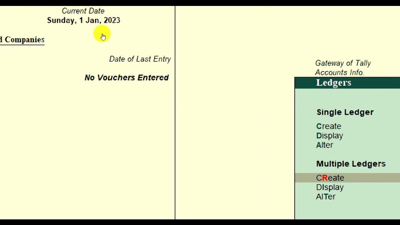 5 Multi Ledger Create, Display & Alter - YouTube