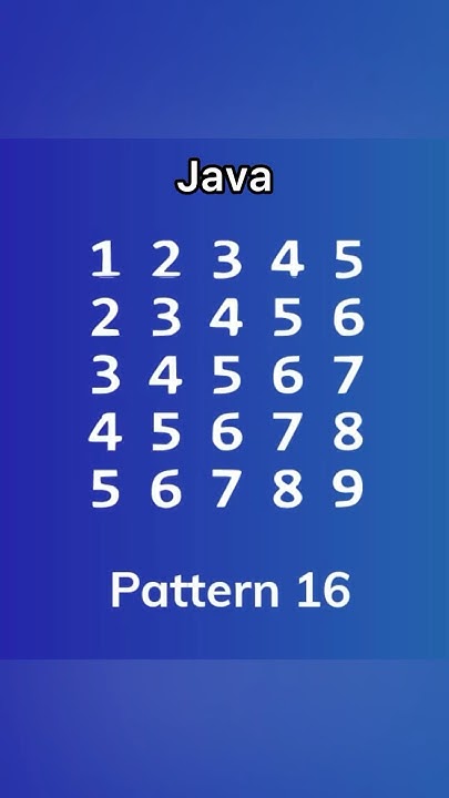 13579 diagonal Number Pattern In Java, Java interview questions for ...