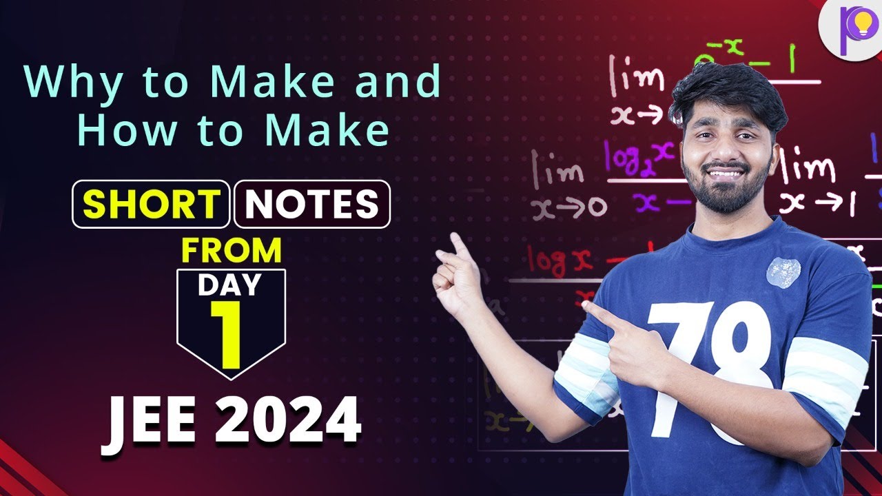 JEE 2024 | Why To Make Short Notes From Day 1 | How To Make Short Notes ...