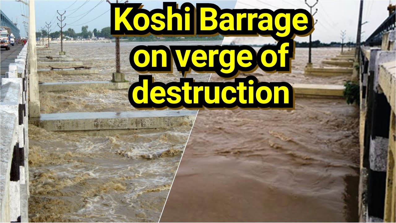 Koshi Barrage today; all door open? | koshi river Nepal | koshi river ...