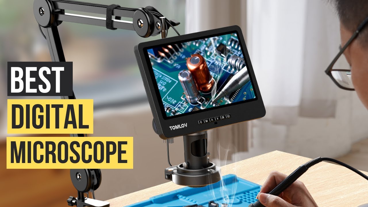 Best Digital Microscope | TOMLOV DM602 Flex Digital Soldering ...