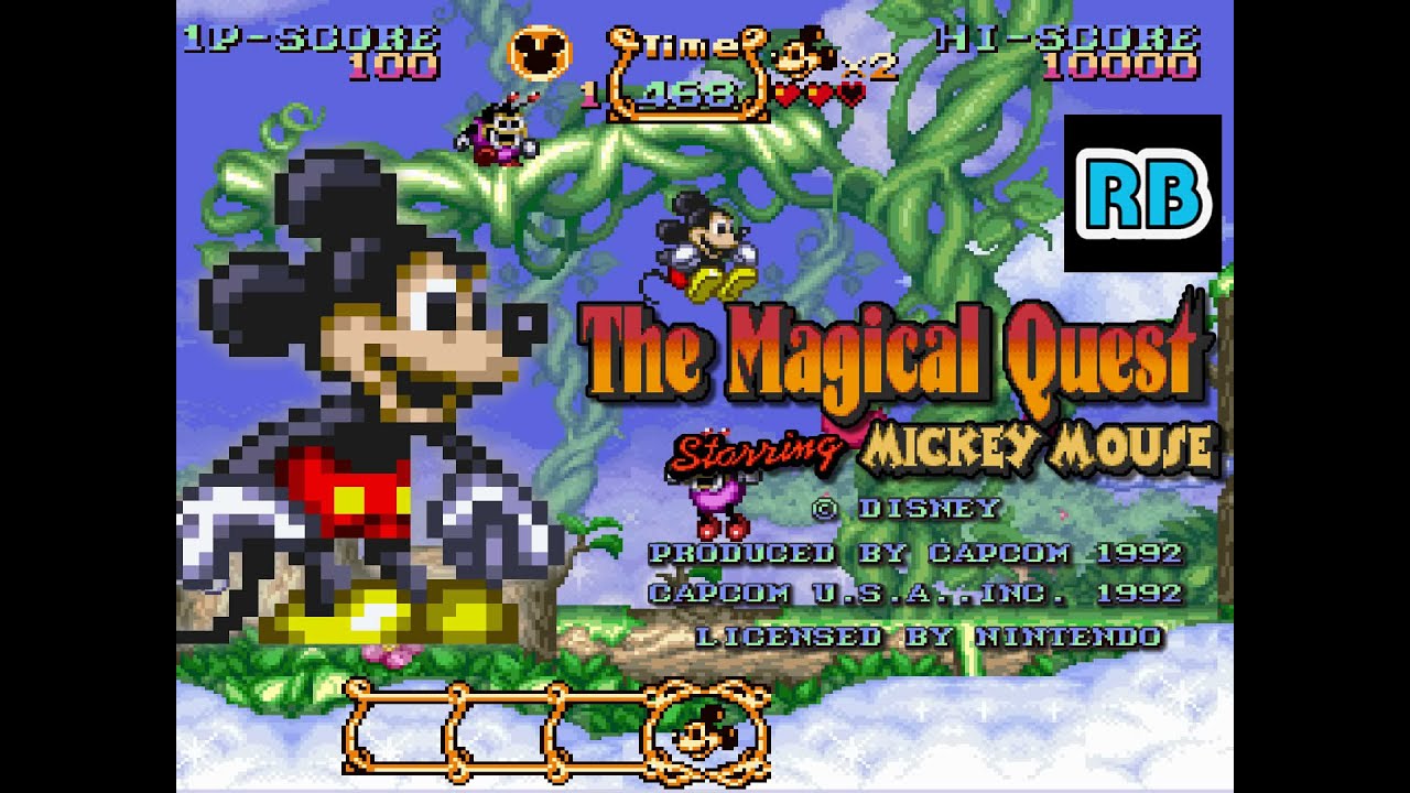 1992 [60fps] SNES The Magical Quest starring Mickey Mouse ALL - YouTube