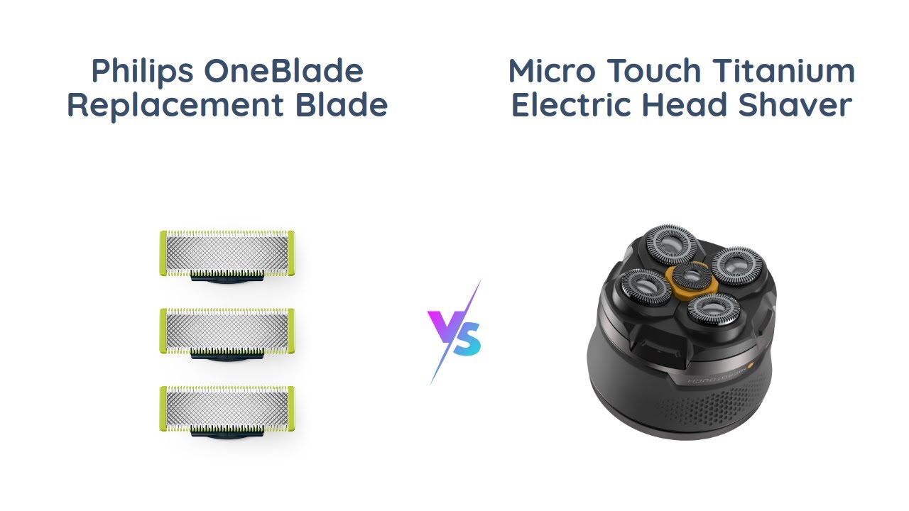 🆚 Philips Oneblade Replacement Blade vs Microtouch Titanium Electric ...