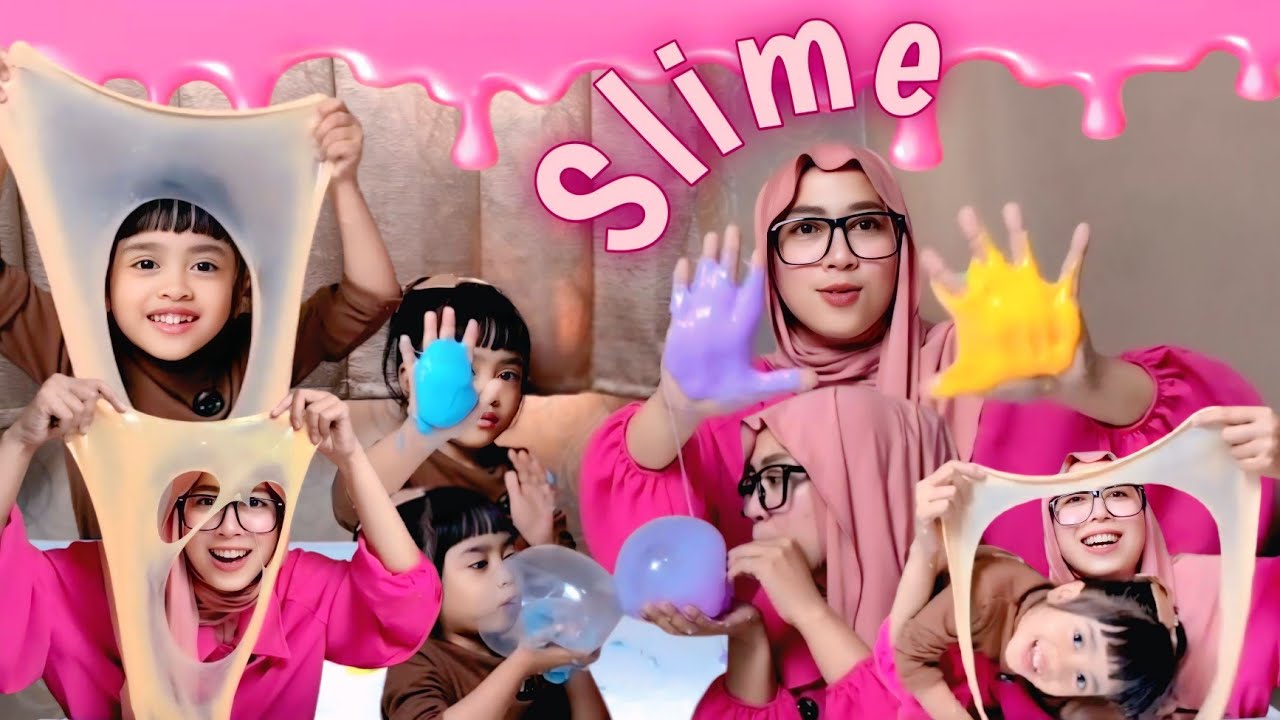 Bryna dan Bunda bikin berbagai bentuk dari slime - YouTube