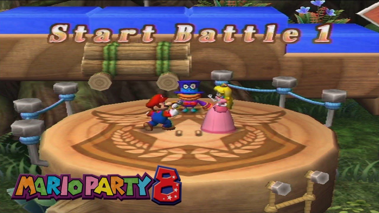 Mario Party 8: Star Battle Arena - Battle 1 (DK's Treetop Temple) - YouTube