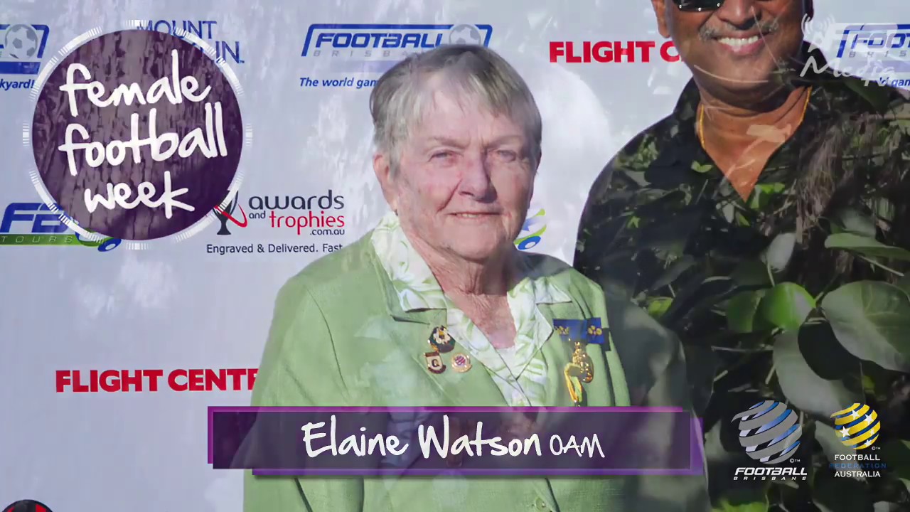 Female Football Week - Elaine Watson OAM - YouTube