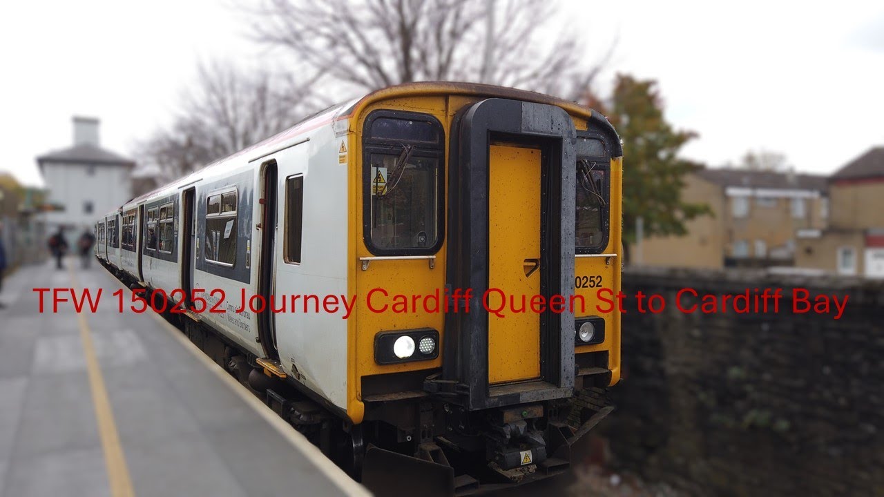 TFW 150252 Journey Cardiff Queen St to Cardiff Bay - YouTube