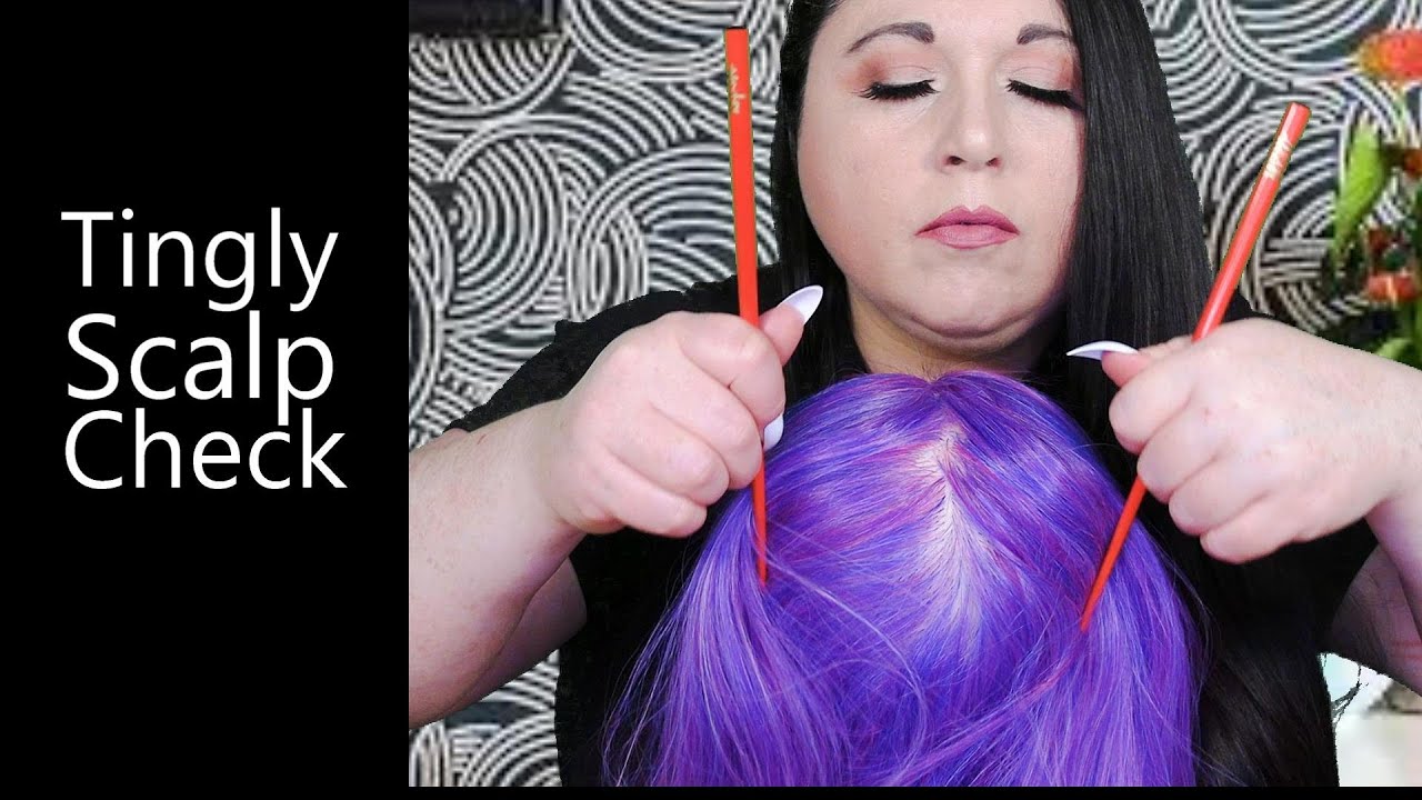 ASMR Tingly Scalp Check (Chopsticks, Long Nails, Hair Parting, Scalp Scratching) - YouTube