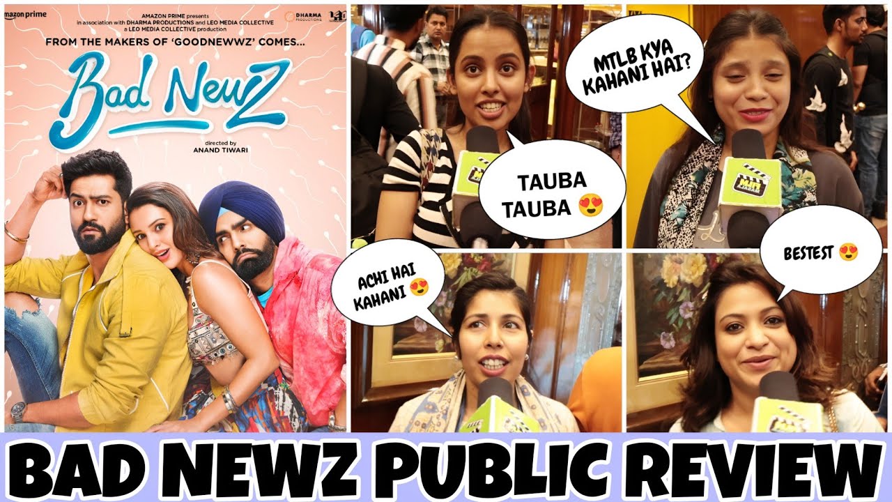 BAD NEWZ FIRST DAY FIRST SHOW PUBLIC REVIEW | FILM MASALA - YouTube