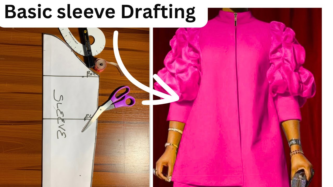 [DETAILED]: How to Draft basic Sleeve pattern [Long Sleeve ]Beginners Friendly Tutorial. - YouTube