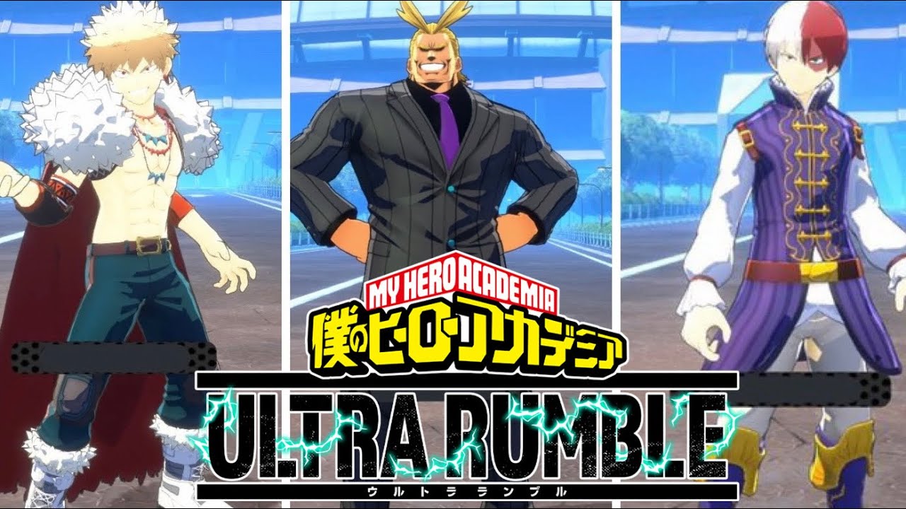 MY HERO ACADEMIA ULTRA RUMBLE CHECKING OUT ALL BETA CHARACTER COSTUMES ...