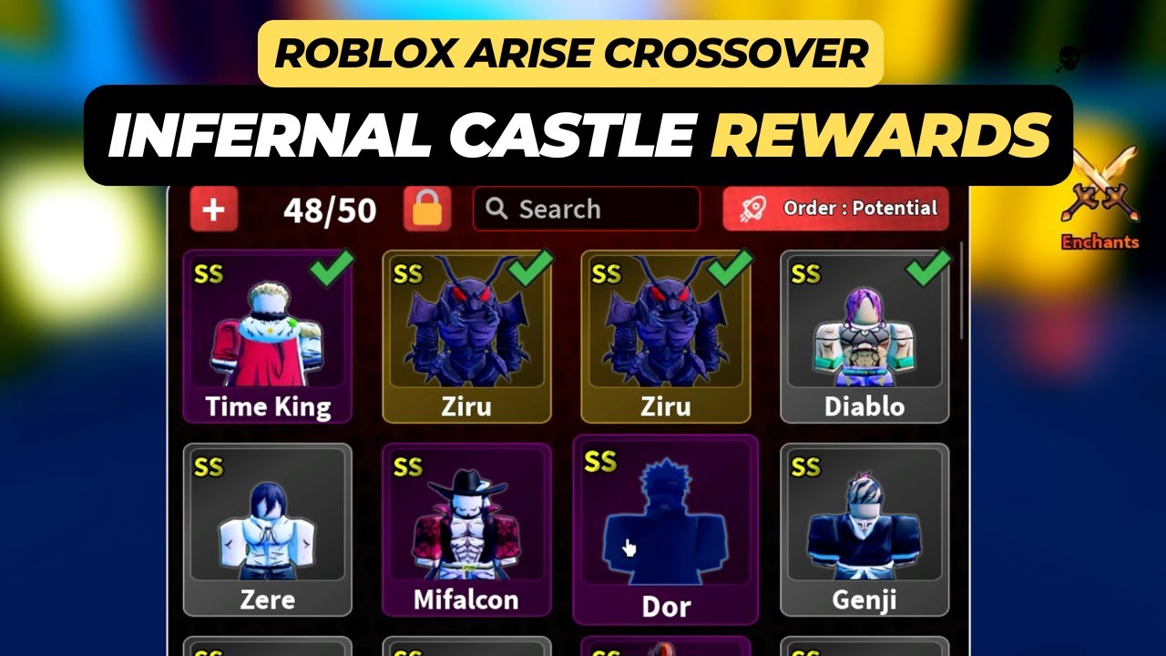 20+ Infernal Castle Rewards Showcase - Roblox Arise Crossover - YouTube