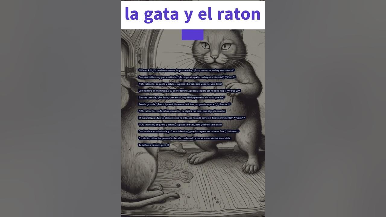 la gata y el raton cancion 4 - YouTube