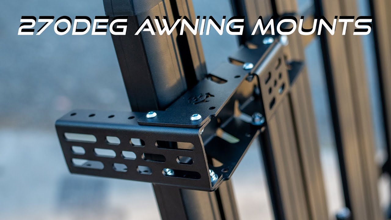 Universal 270deg Awning Roof Rack Mount How to Install - YouTube