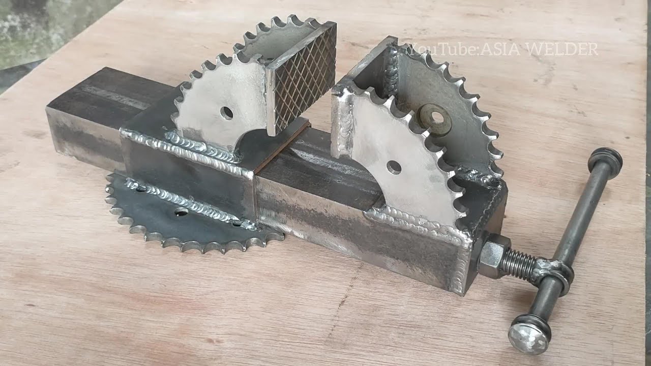 how to make vise from motor gears welding technique few people know ...