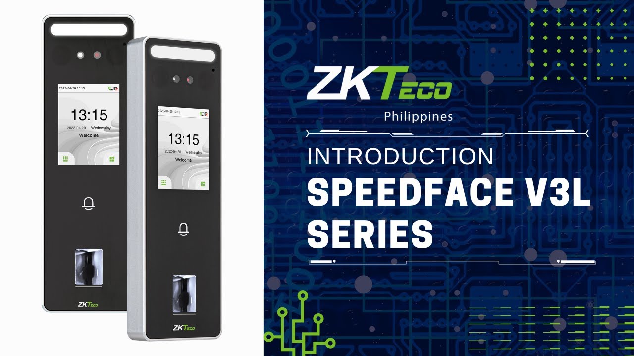 SpeedFace V3L Series Introduction | ZKTeco Philippines | Access Control ...
