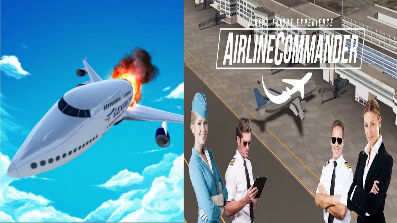 AFPS - Airplane Flight Pilot VS Airline Commander! Flyworld - YouTube