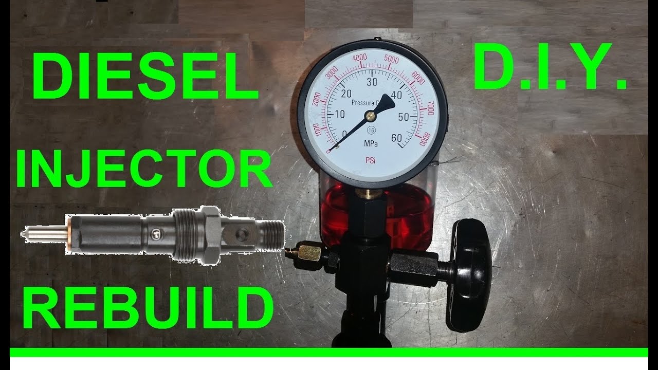 Budget Cummins 12V Injector Rebuild & Pop Pressure Test - YouTube