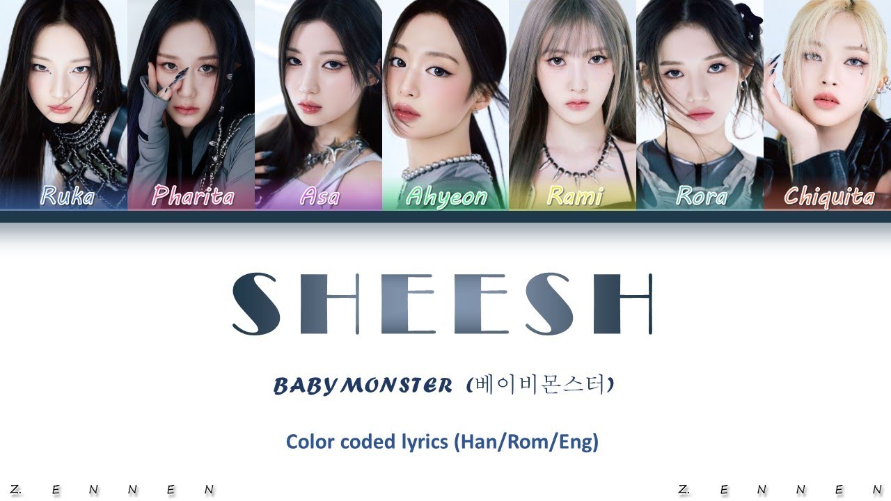 BABYMONSTER (베이비몬스터) - SHEESH (Color coded lyrics) - YouTube