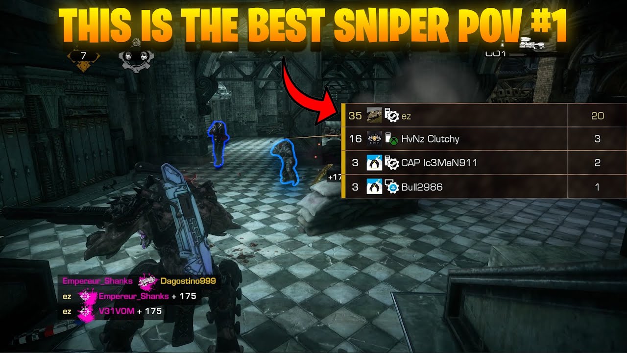 MASTERING THE SNIPER IN Gears of War Reloaded (INSANE SHOTS) - YouTube