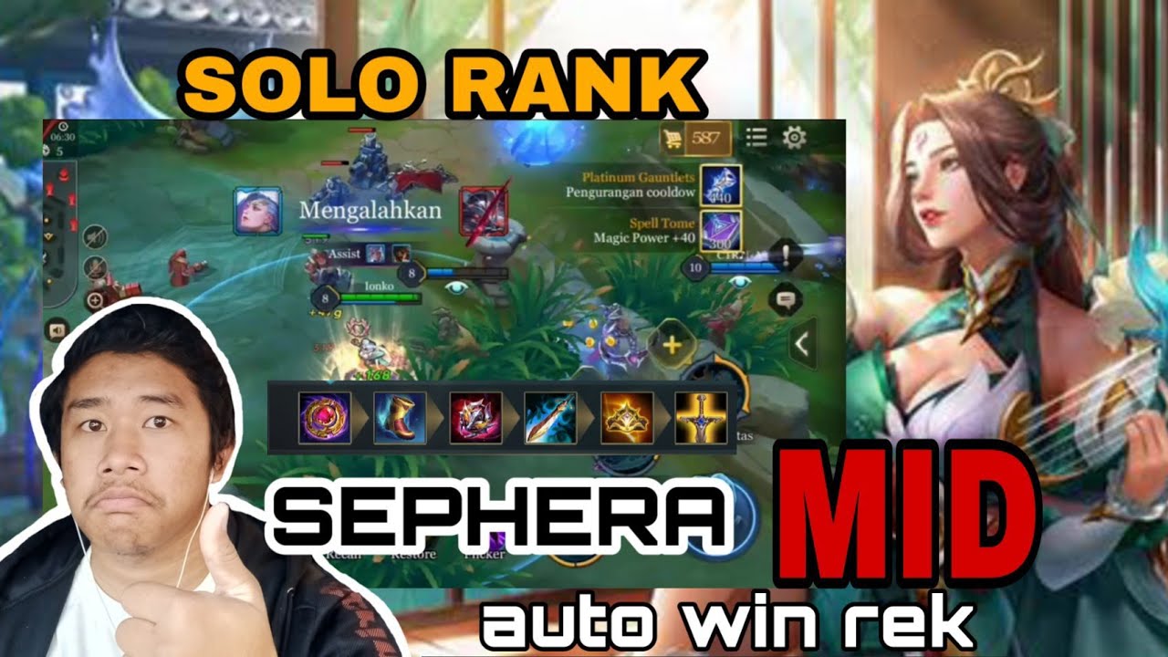SEPHERA AOV - SOLO RANK - MID LANE : auto win lah - YouTube