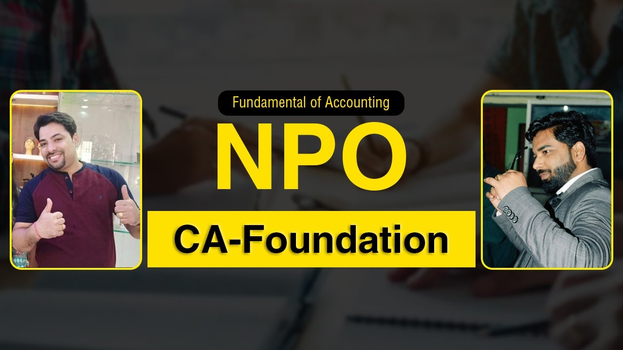 Not For Profit Organization (NPO) | CA-Foundation - YouTube
