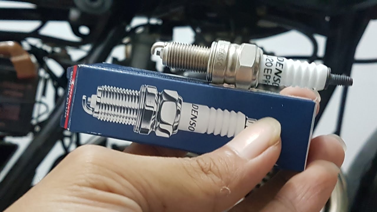 Review busi denso buat suzuki thunder - YouTube