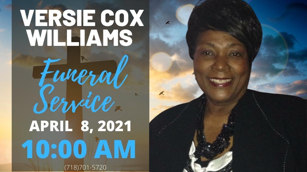 Versie Cox Williams Celebration Of Life (J Foster Phillips) - YouTube
