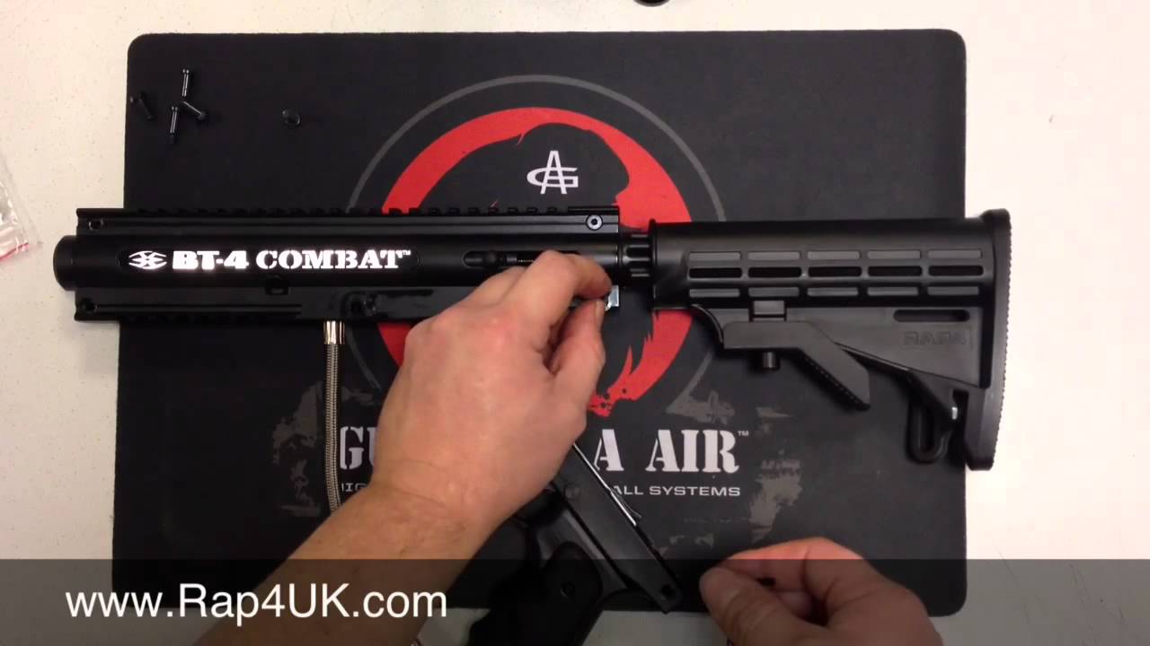 How to Fit a Rap4 Carbine Stock to BT Combat - YouTube