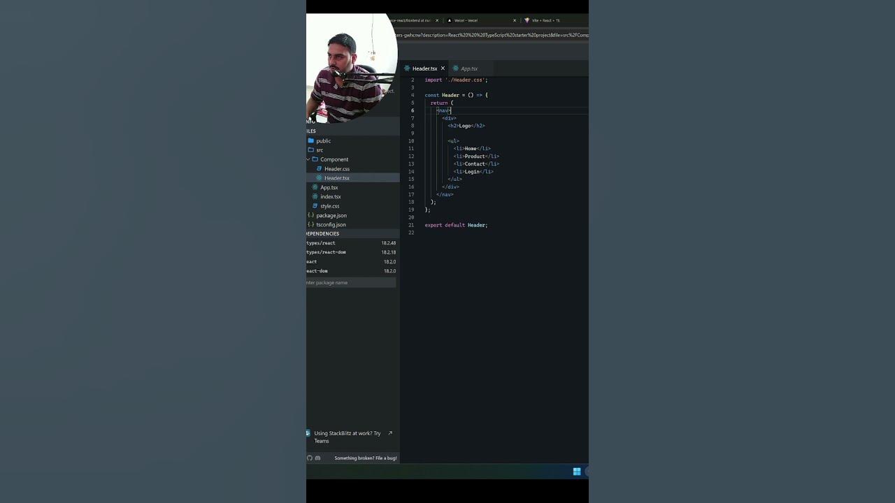 Create Header In React Css Javascriptinterview Css3 Reactjs Reactjstutorial Youtube 