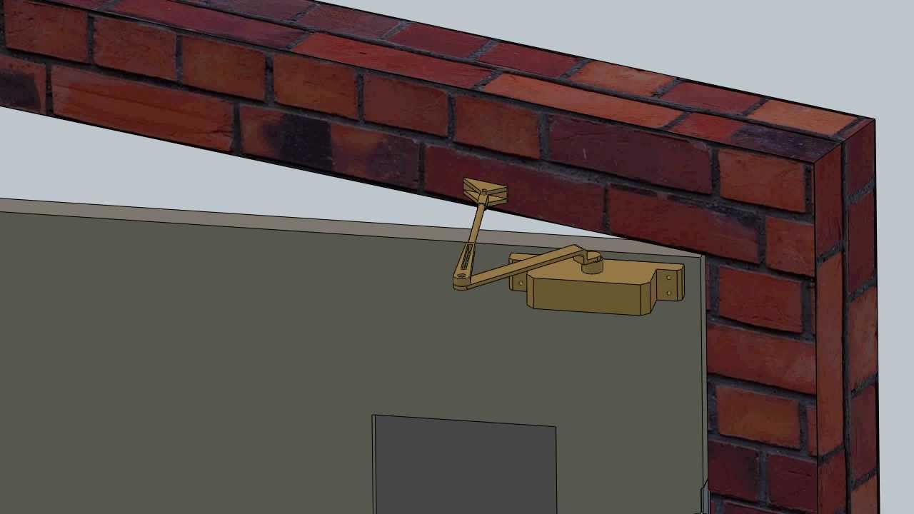 Animation of Automatic Door Closer (Using Solidwork) - YouTube