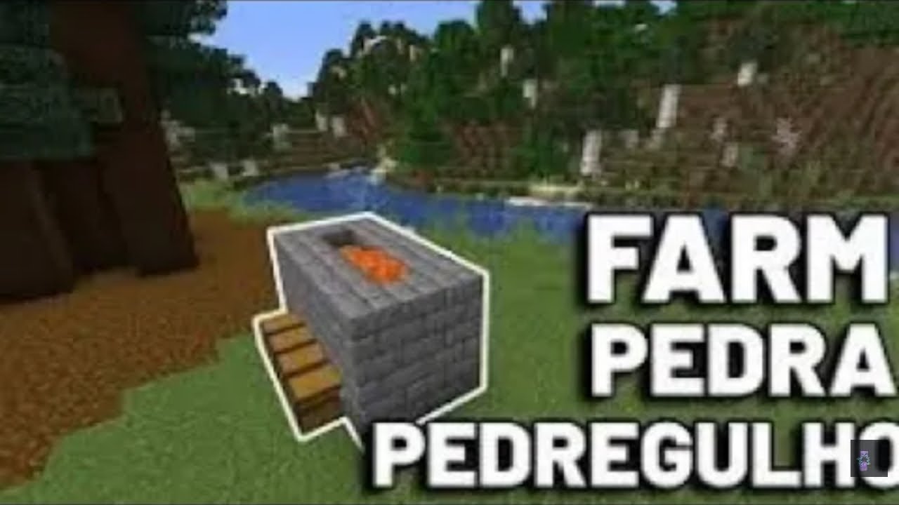 INCRÍVEL FIZ A MELHOR FARM DE PEDRA/PEDREGULHO NO MINECRAFT: MINECRAFT ...