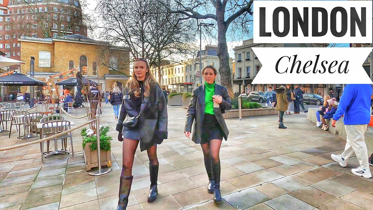 London Chelsea Walk, Kensington Walk, Sloane Square to High Street ...
