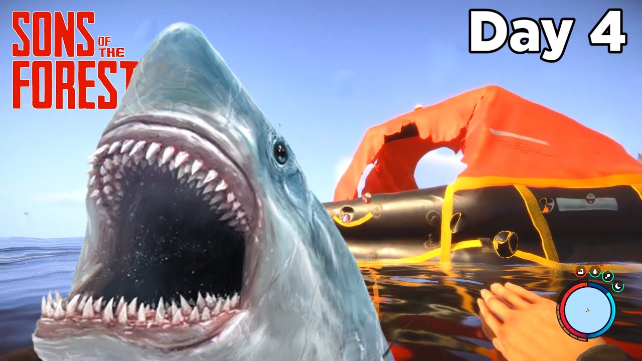 Day 4 - Life Raft | Sons of the Forest Gameplay - Part 4 - YouTube