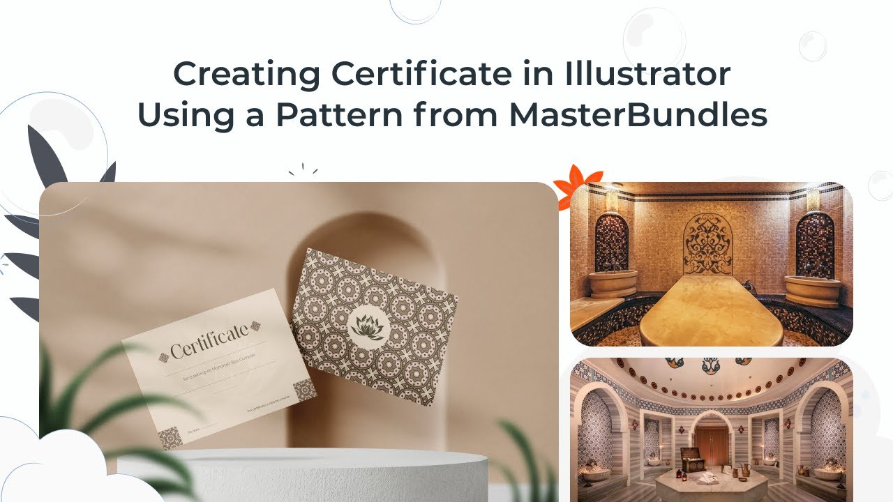 Creating with MasterBundles: Certificate for SPA salon in Illustrator ...