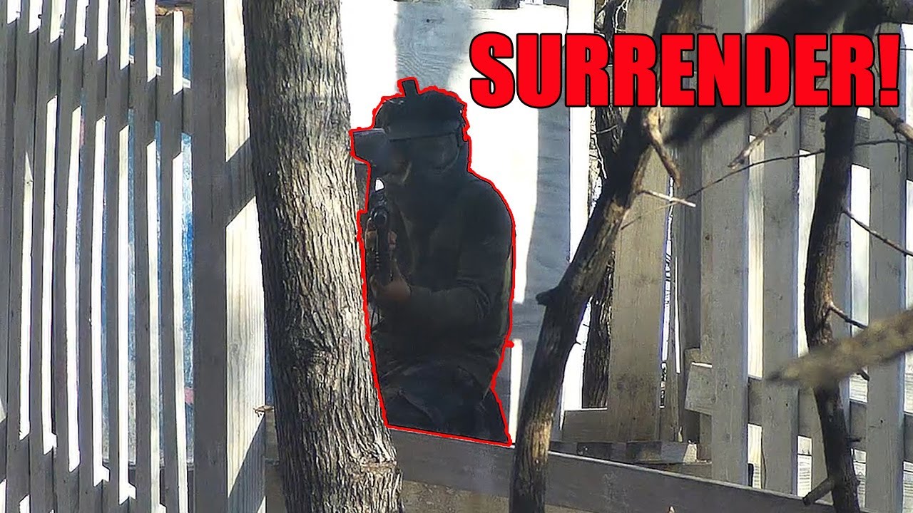 JUST SURRENDER! Tense Moment in Paintball - YouTube