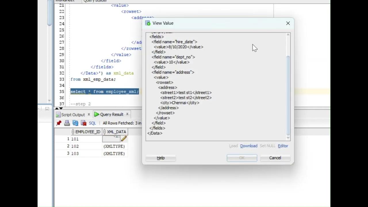 Oracle XML Parsing part2 #oracle #sql #database - YouTube