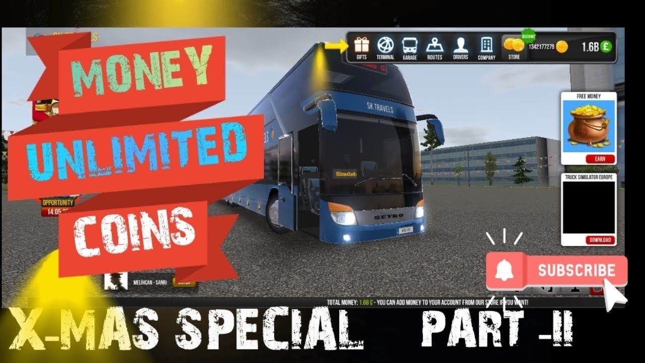 Bus simulator ultimate Unlimited money & coins game play 100% working ...