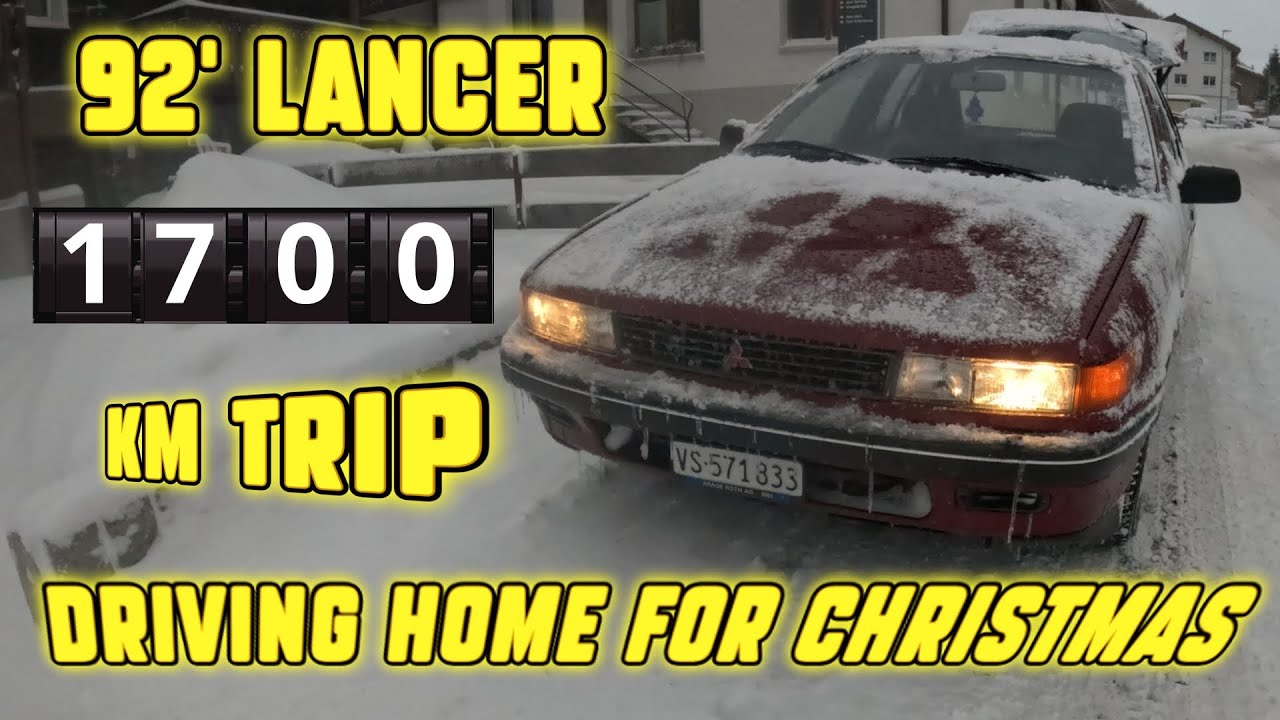 Driving Home for Christmas in my 92‘ Lancer | 1700km Trip | Will it ...