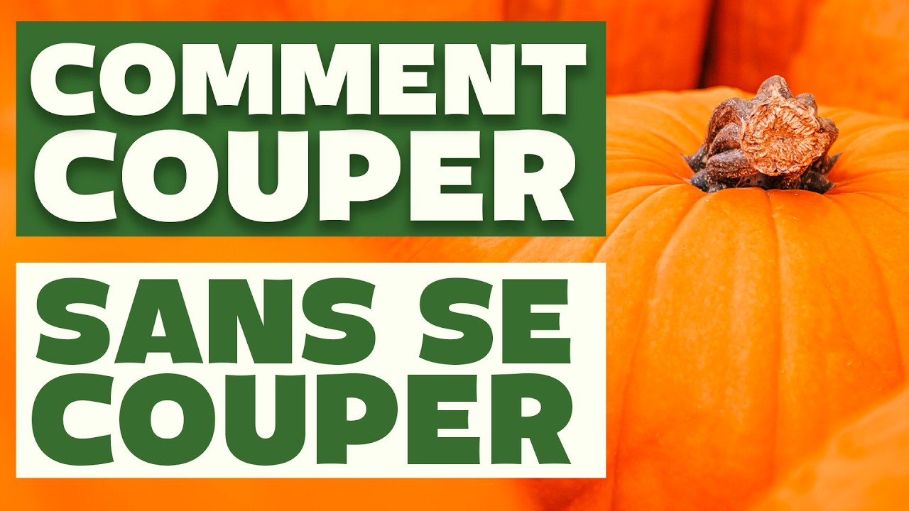 Comment couper une citrouille sans risquer de vous couper .. - YouTube