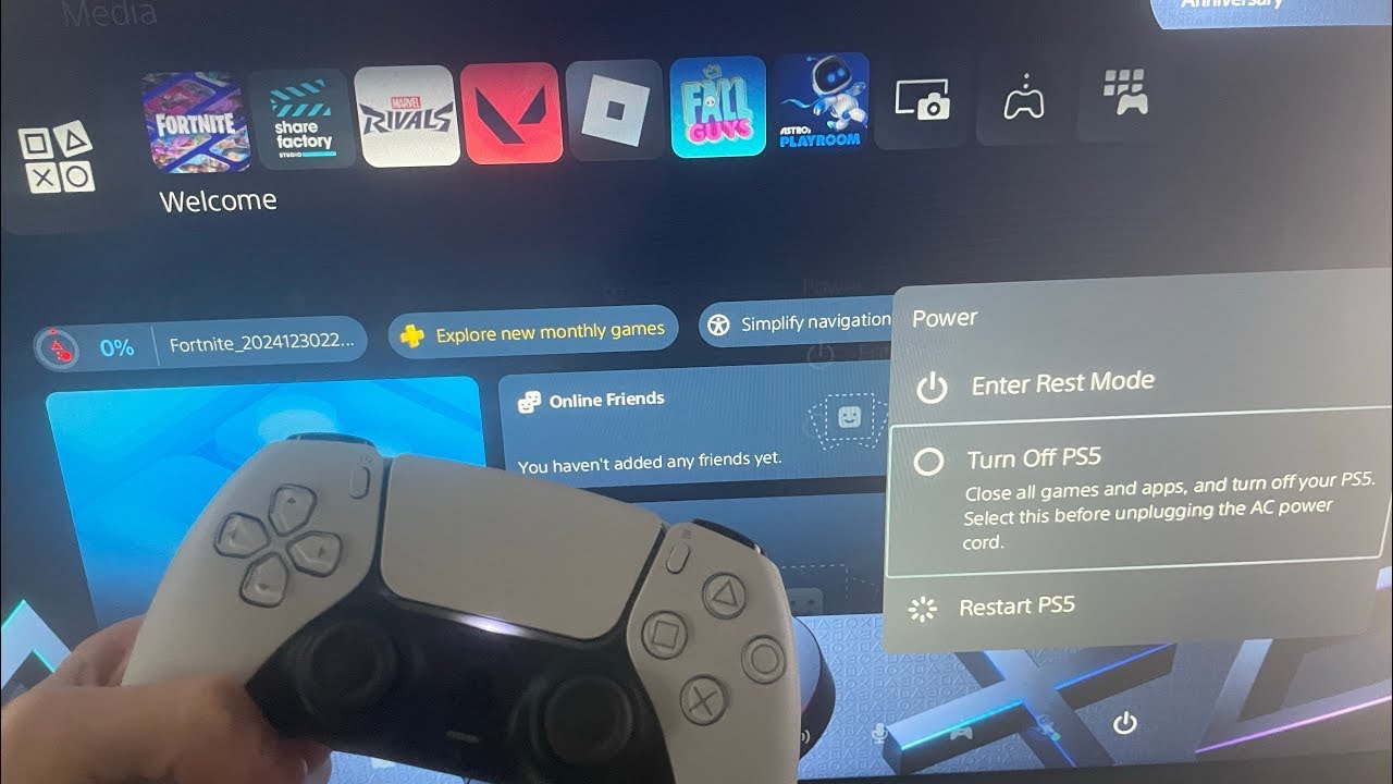 How to Turn Off PS5 With Controller - YouTube