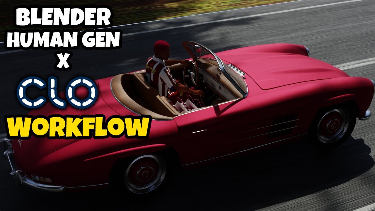 CLO3D x Blender Human Generator Animation Workflow - YouTube