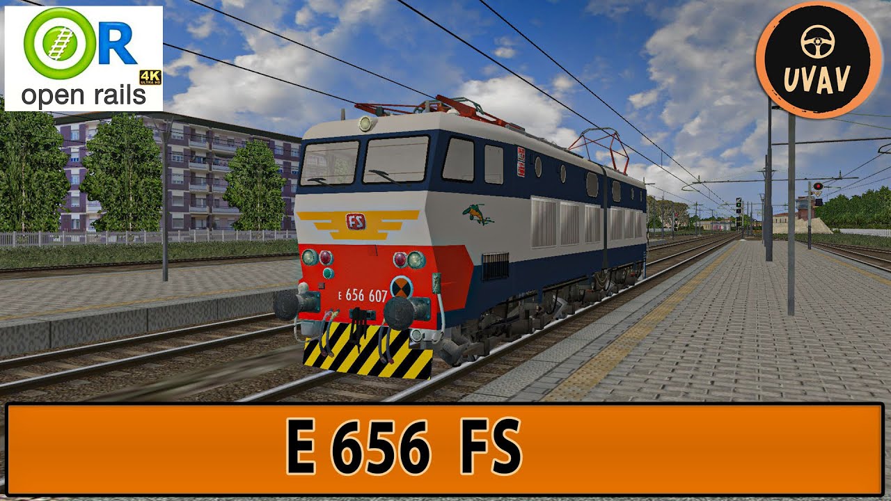 OPEN RAILS PROJECT REMASTERING - MSTS - E 656 FS FONDAZIONE - YouTube
