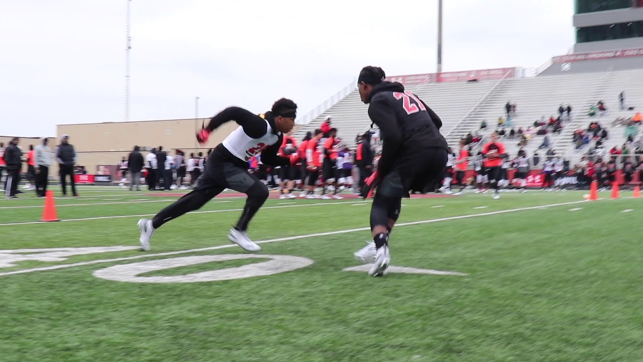 Shilo Sanders at Under Armor Combine in Dallas Tx - YouTube