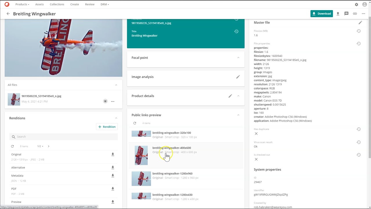 Content Hub Focal point crop - YouTube