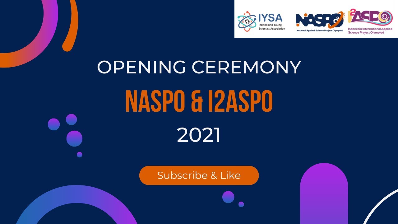 Opening Ceremony NASPO & I2ASPO 2021 - YouTube