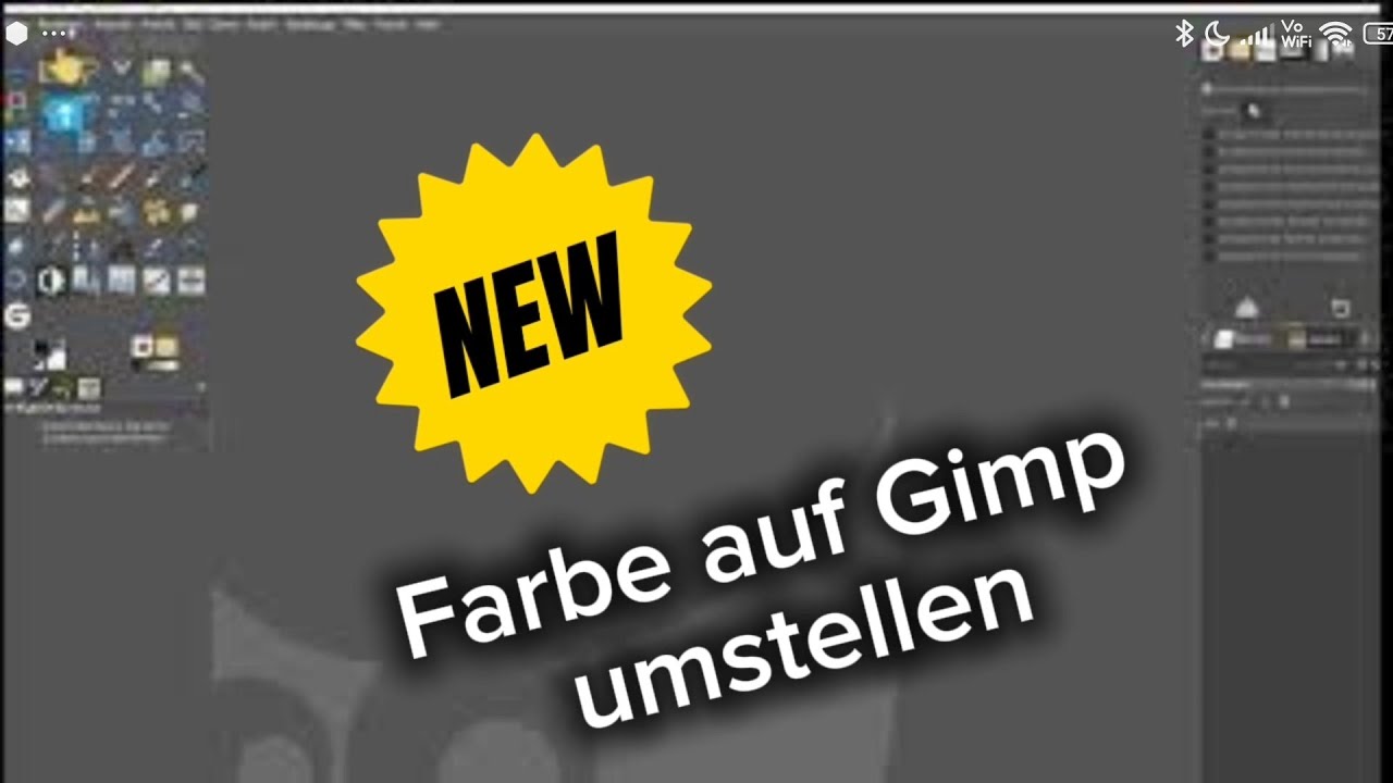🎨 GIMP auf Farbe umstellen ganz einfach! - YouTube